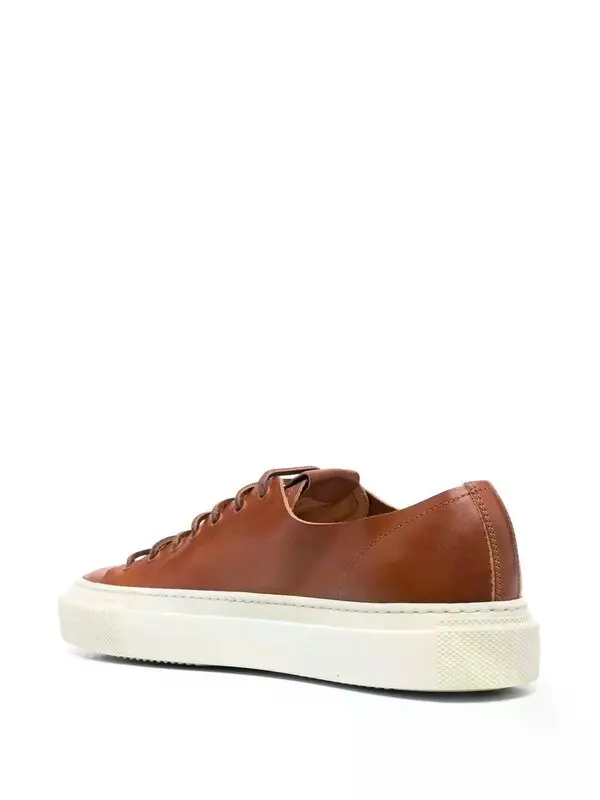 BUTTERO® Calf Leather Lace-up Low-top Sneakers