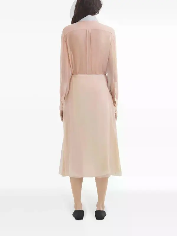Marni Floral Appliqué Silk Midi Skirt