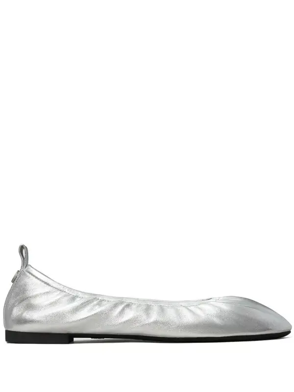 Tory Burch Tone Nappa Leather Ballerina Flats