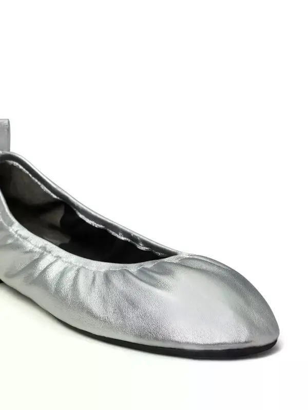 Tory Burch Tone Nappa Leather Ballerina Flats
