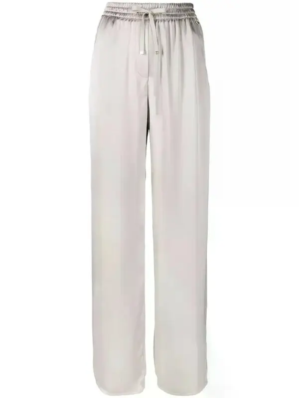 Herno Shiny High-waist Palazzo Pants - Neutrals