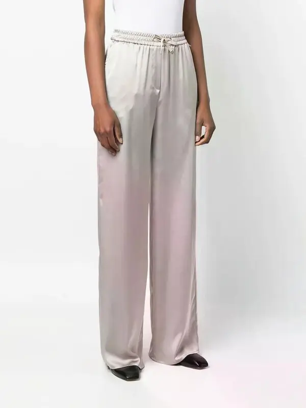 Herno Shiny High-waist Palazzo Pants - Neutrals