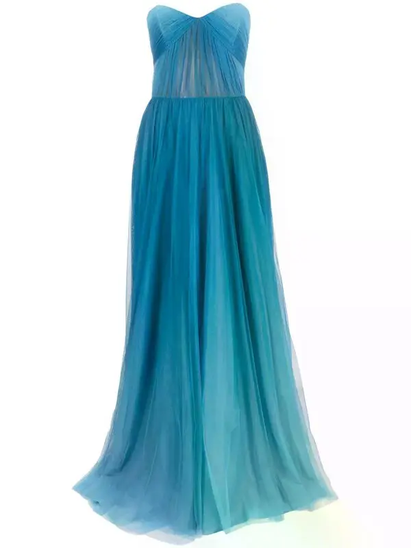 ANA RADU Gradient-effect Organza Maxi Dress