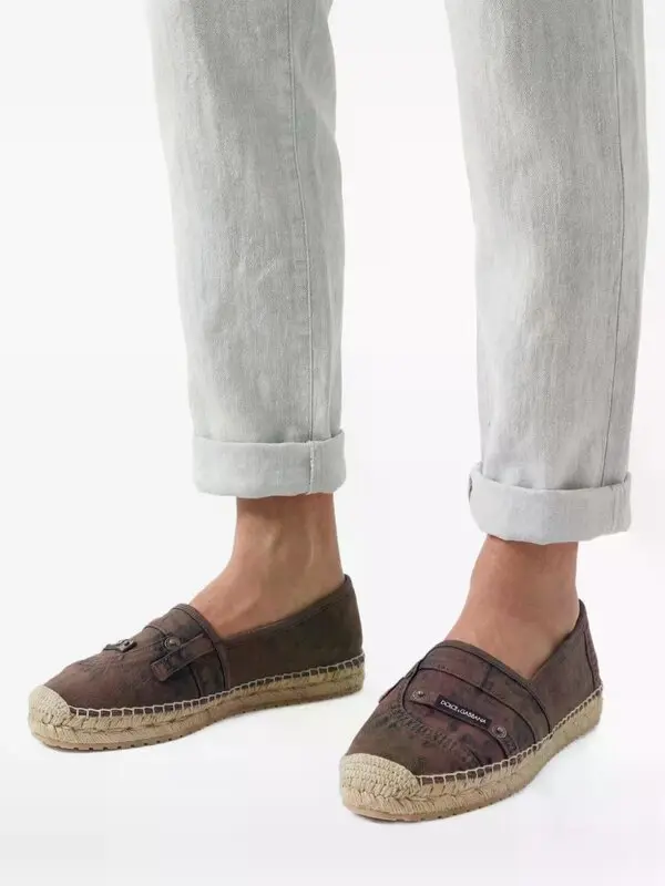 Dolce & Gabbana Logo-patch Denim Espadrilles