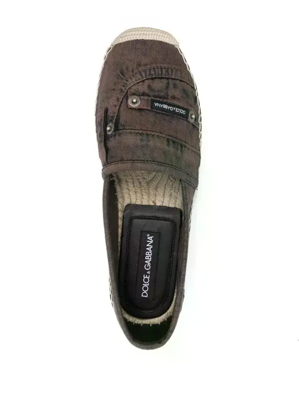 Dolce & Gabbana Logo-patch Denim Espadrilles