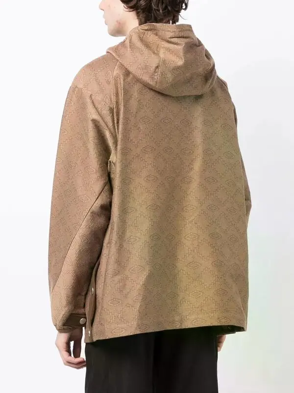 WHITE MOUNTAINEERING Geometric Pattern Half-zipped Jacket