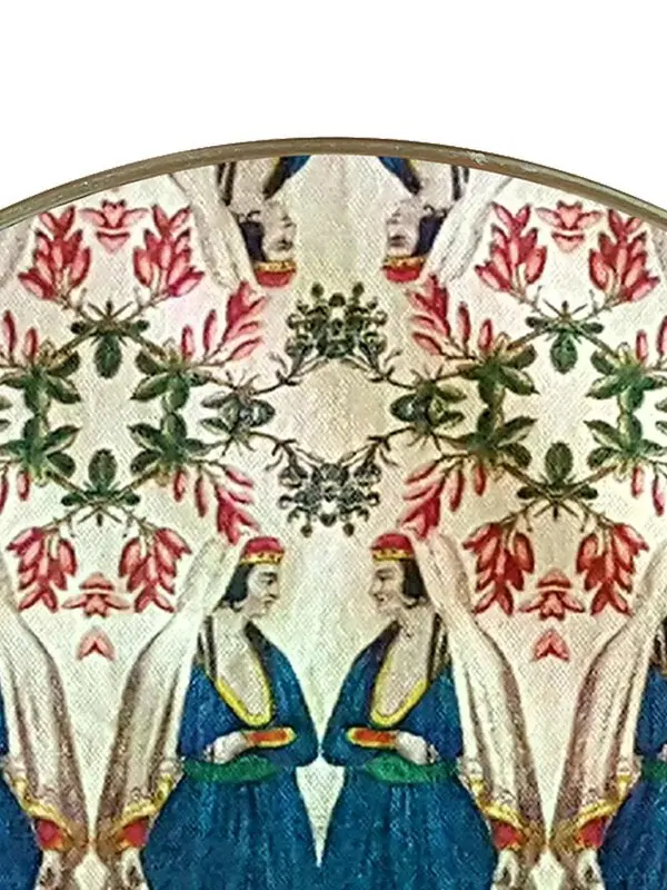 LES-OTTOMANS Patch Nyc Circular Tray