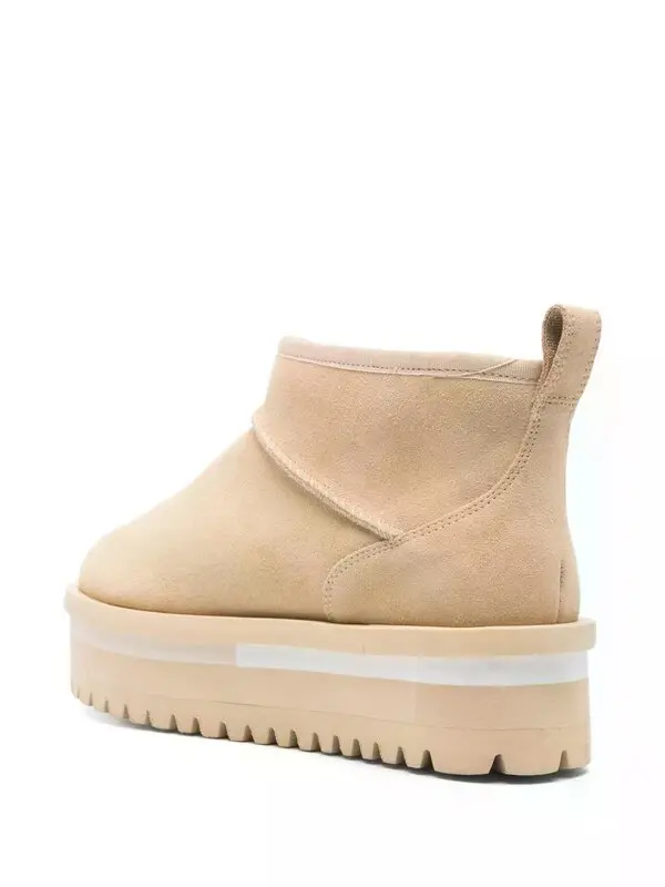 Tommy Hilfiger Suede Flatform Boots
