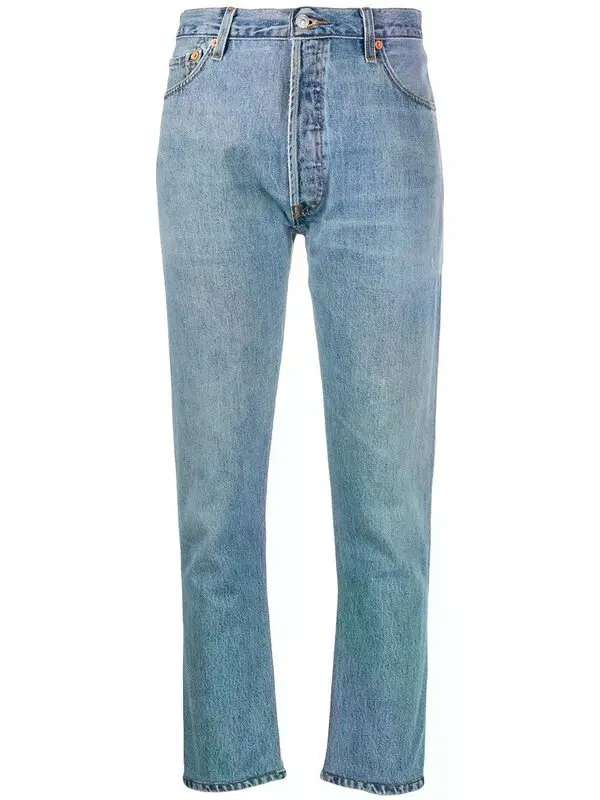 RE/DONE High-rise Cropped Jeans
