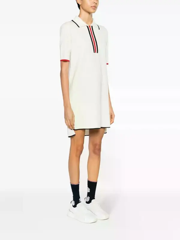 Thom Browne Rwb-stripe Virgin Wool Dress