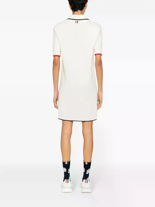 Thom Browne Rwb-stripe Virgin Wool Dress