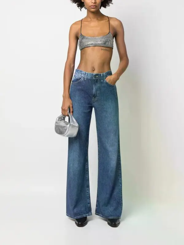 DONDUP Amber Low-rise Wide-leg Jeans