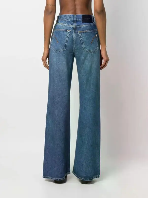 DONDUP Amber Low-rise Wide-leg Jeans