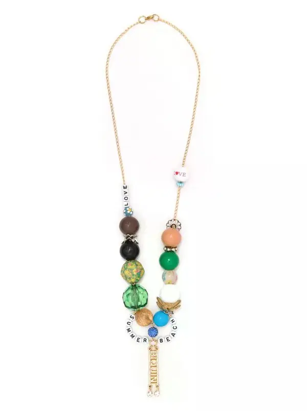 AMIR SLAMA Beaded Charm Necklace