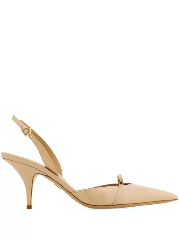 FERRAGAMO Mini-bow Slingback Pumps - Neutrals