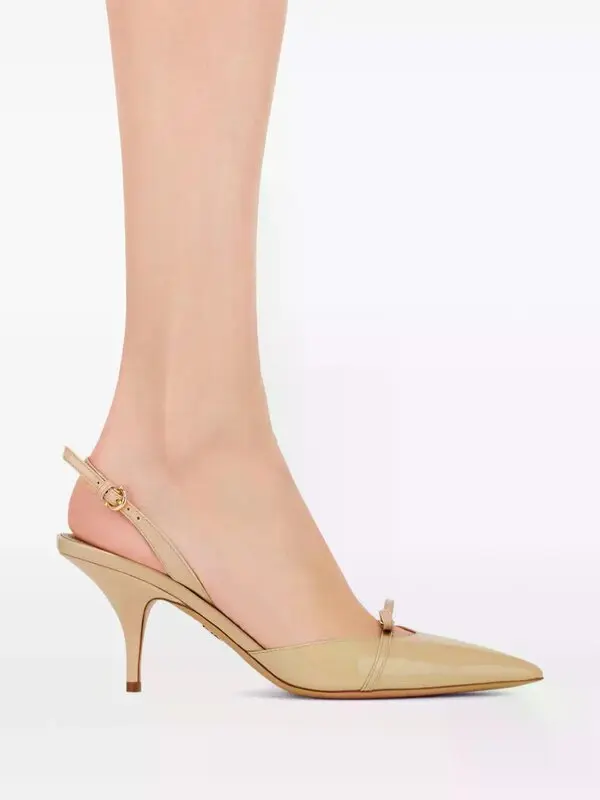 FERRAGAMO Mini-bow Slingback Pumps - Neutrals