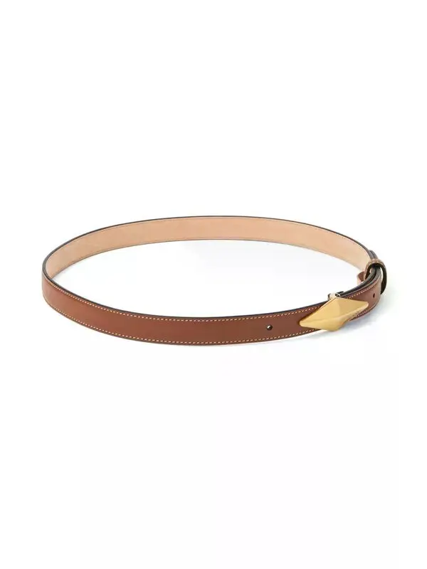 JIMMY CHOO Diamond-clasp Belt - Brown