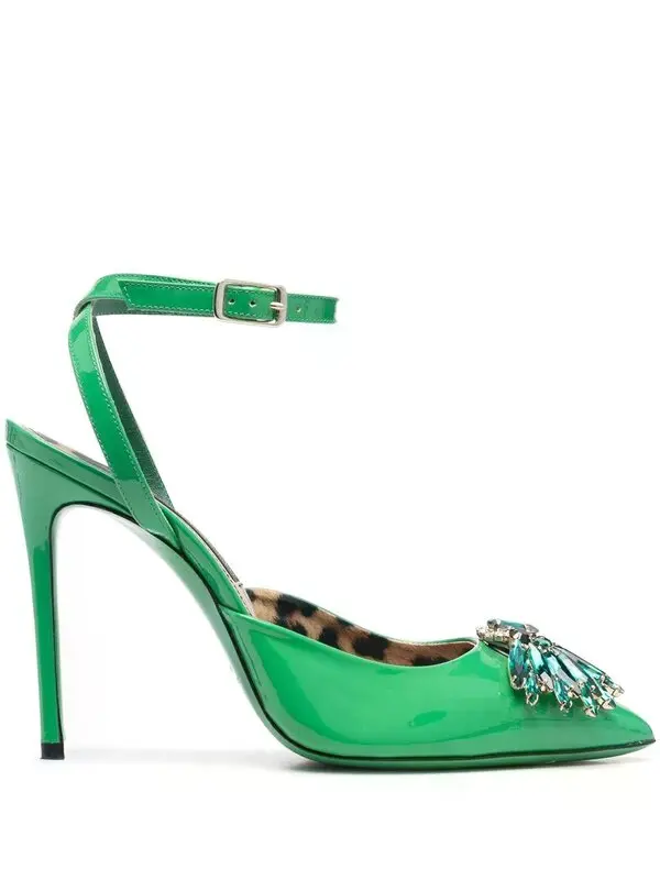 Philipp Plein Vernice 110mm Crystal-embellished Pumps