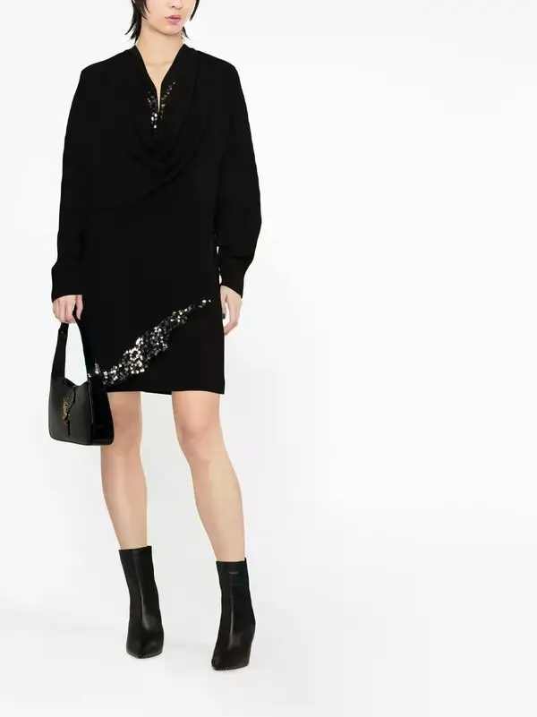 Isabel Marant Étoile Lazeli Sequin-embellished Long-sleeve Dress