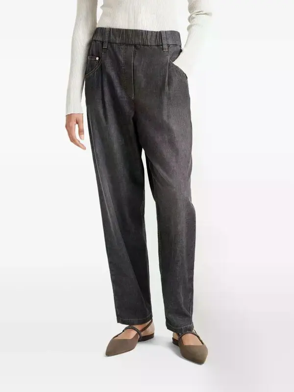 Brunello Cucinelli Tapered Jeans - Black