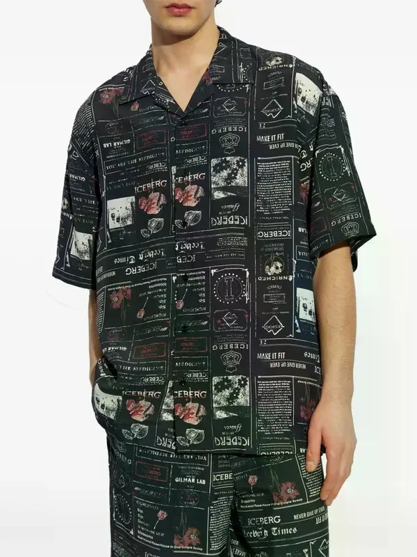 Iceberg Graphic-print Shirt