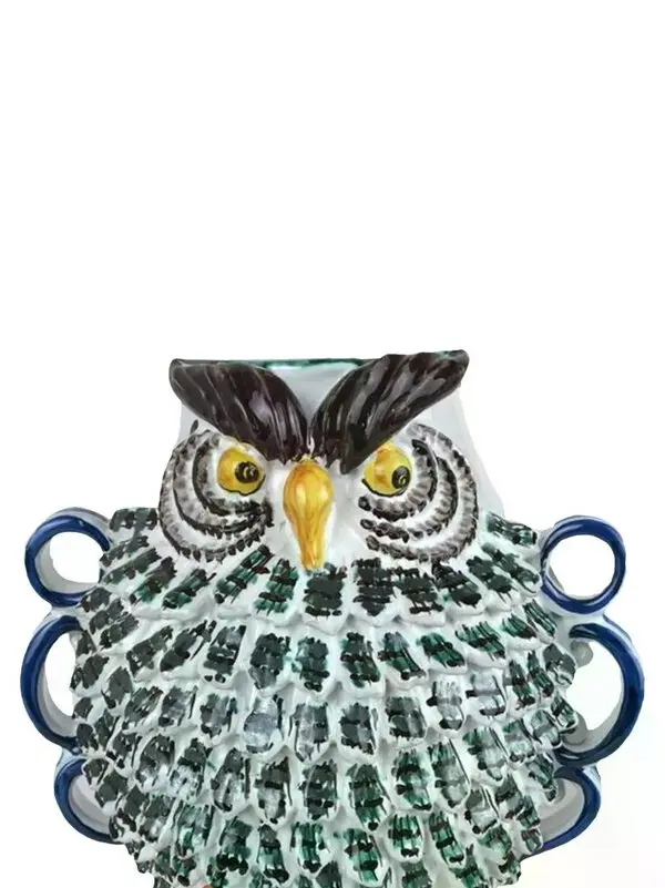 LES-OTTOMANS Owl Porcelain Vase