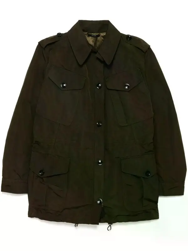 TOM FORD Drawstring Waist Military Jacket - Green