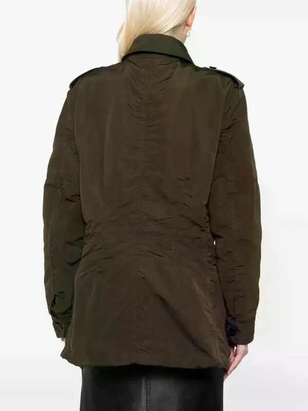 TOM FORD Drawstring Waist Military Jacket - Green