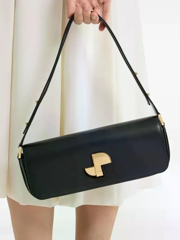 PATOU Le Lock Leather Shoulder Bag