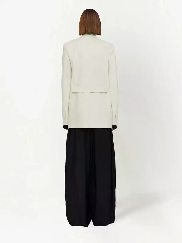 JIL SANDER Ruffle-trim Long-sleeved Shirt