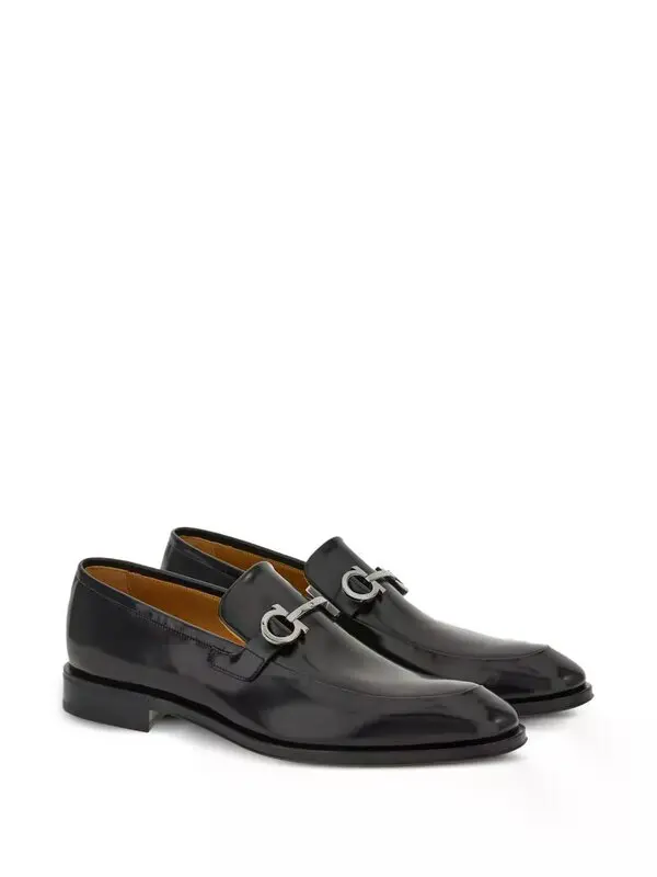 FERRAGAMO Gancini Leather Loafers