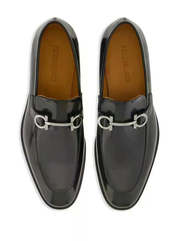 FERRAGAMO Gancini Leather Loafers