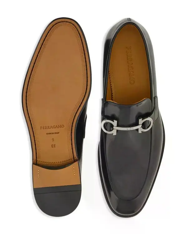 FERRAGAMO Gancini Leather Loafers