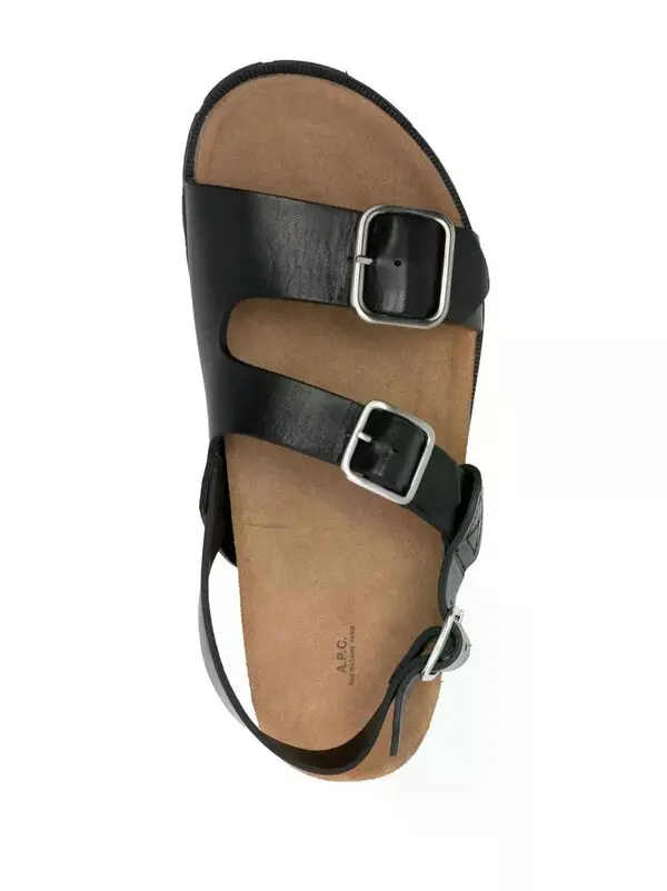 A.p.c. Buckle-strap Leather Sandals