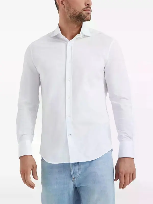 Brunello Cucinelli Spread-collar Cotton Shirt