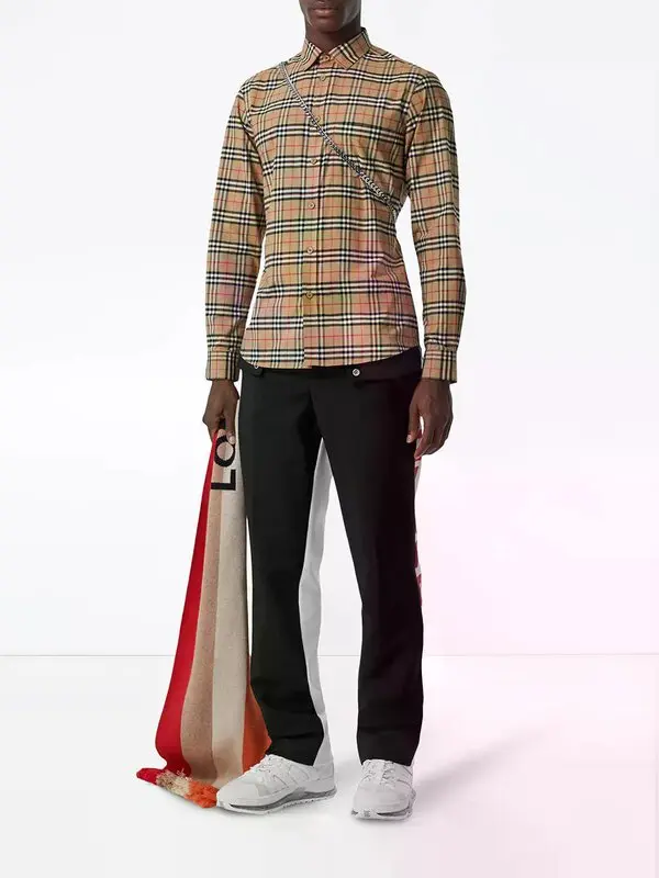 Burberry Small Scale Check Shirt - Neutrals