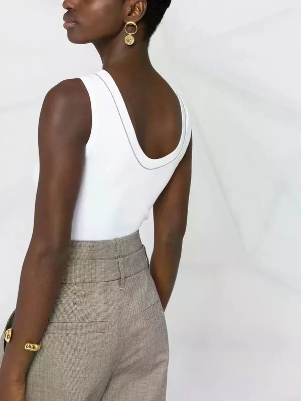 Brunello Cucinelli Crystal-embellished Vest Top
