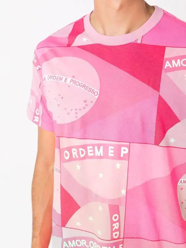 AMIR SLAMA Flag-print T-shirt
