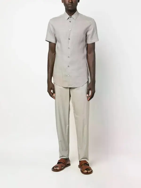 Giorgio Armani Elasticated-waist Cotton Trousers