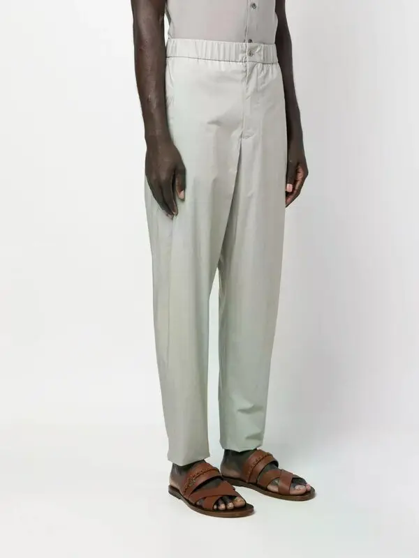 Giorgio Armani Elasticated-waist Cotton Trousers