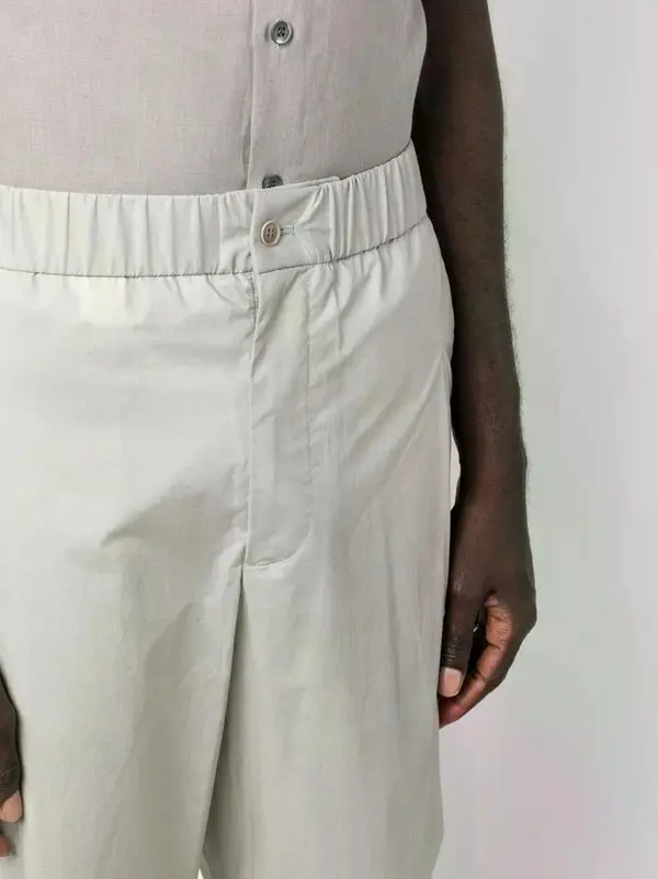 Giorgio Armani Elasticated-waist Cotton Trousers