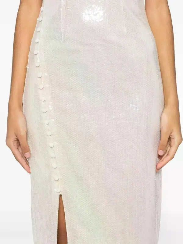 ROTATE BY BIRGER CHRISTENSEN Sequinned Maxi Dress