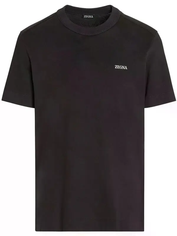 Zegna Logo-embroidered T-shirt