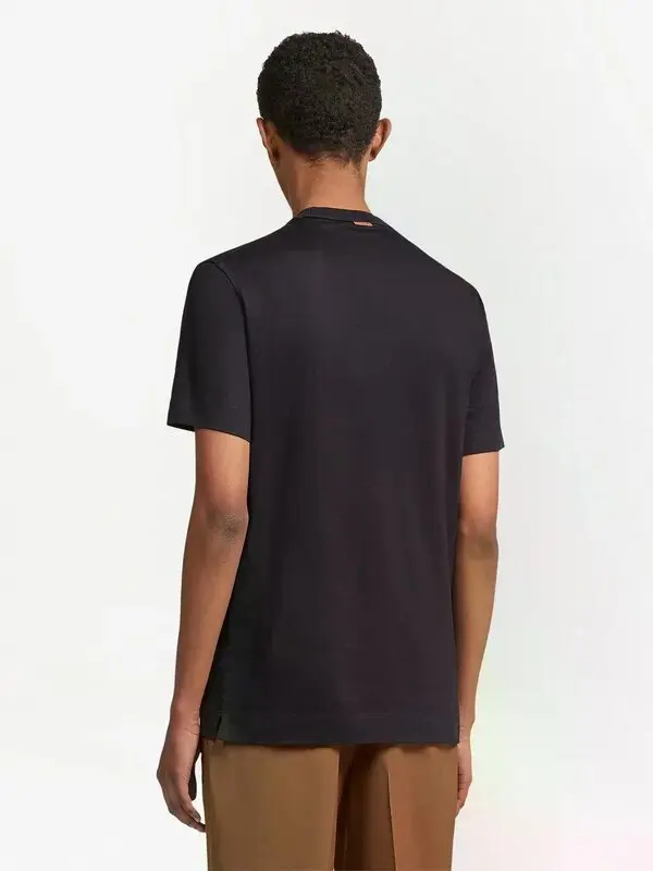 Zegna Logo-embroidered T-shirt