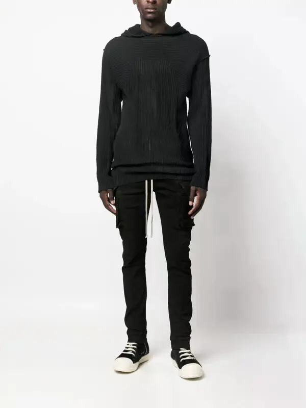 Rick Owens Mastodon Drawstring Slim-fit Trousers - Black