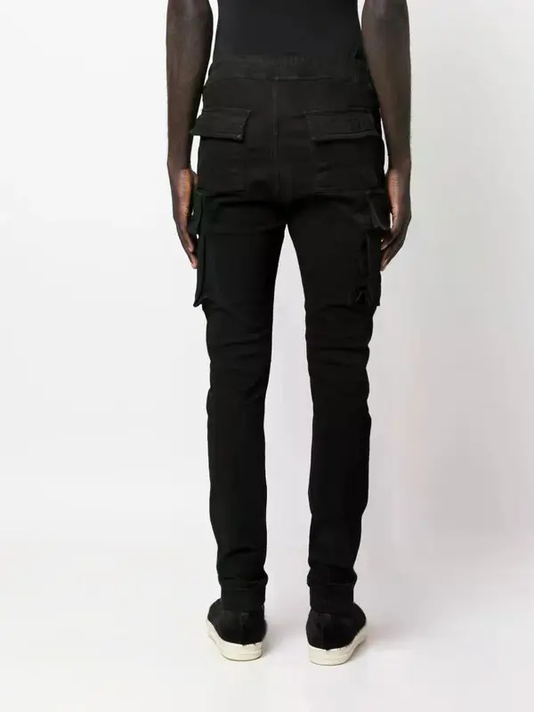Rick Owens Mastodon Drawstring Slim-fit Trousers - Black