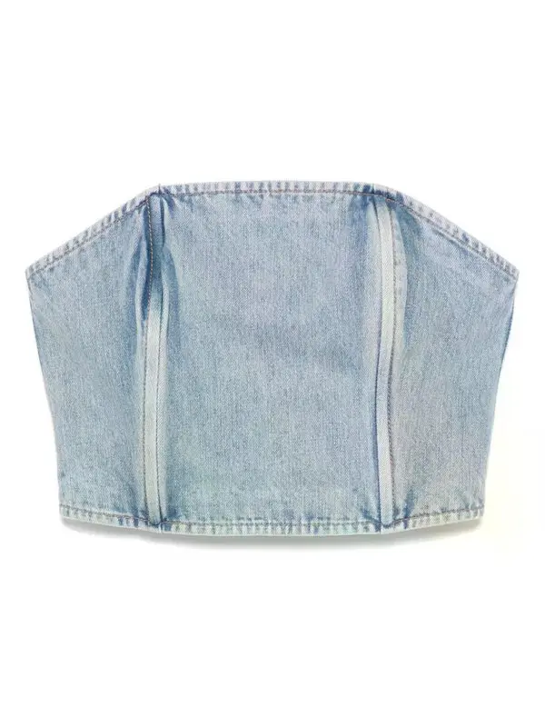 Wardrobe.NYC Strapless Denim Top