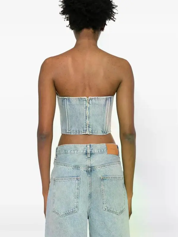 Wardrobe.NYC Strapless Denim Top