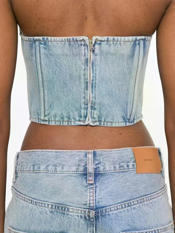Wardrobe.NYC Strapless Denim Top