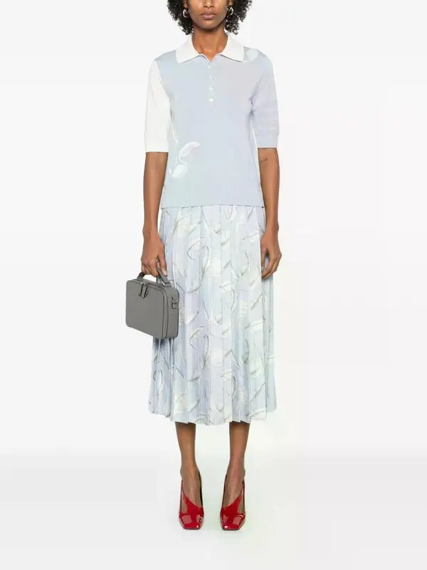 Thom Browne Knitted Polo Top